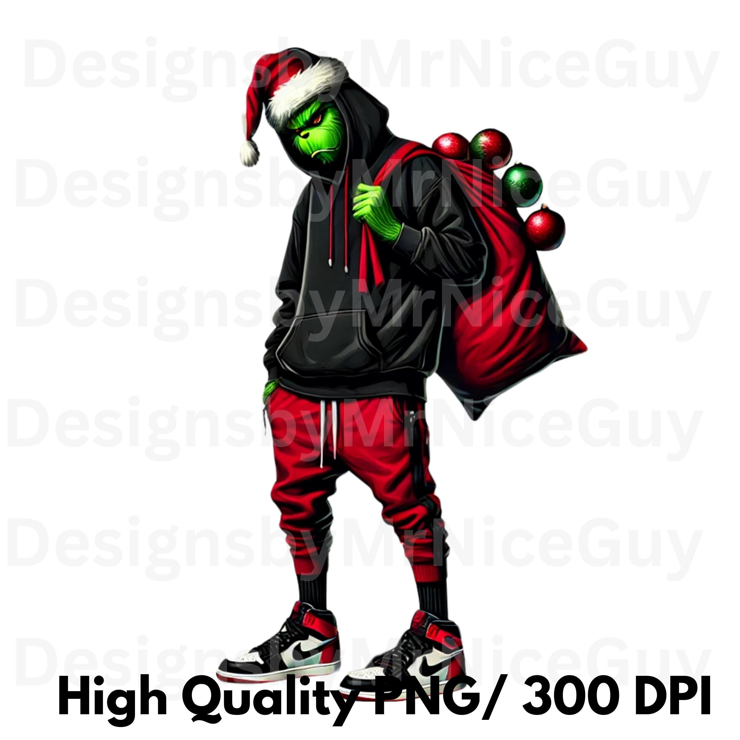 Thug Grinch Set | 25 High-resolution 300 DPI | Christmas Images ...