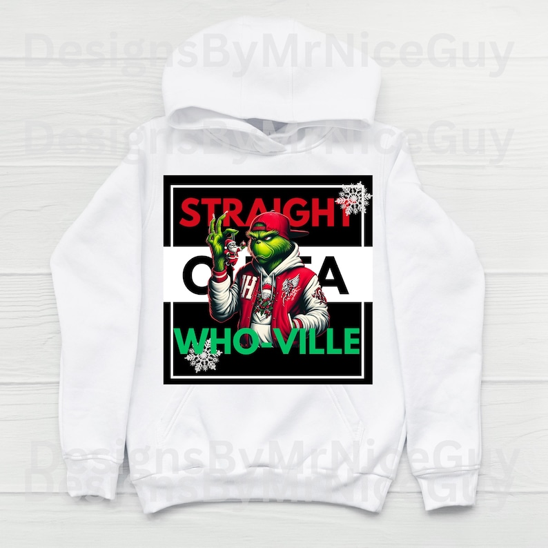 Gangsta Grinch Christmas PNG, Who-ville Holiday Design (digital ...