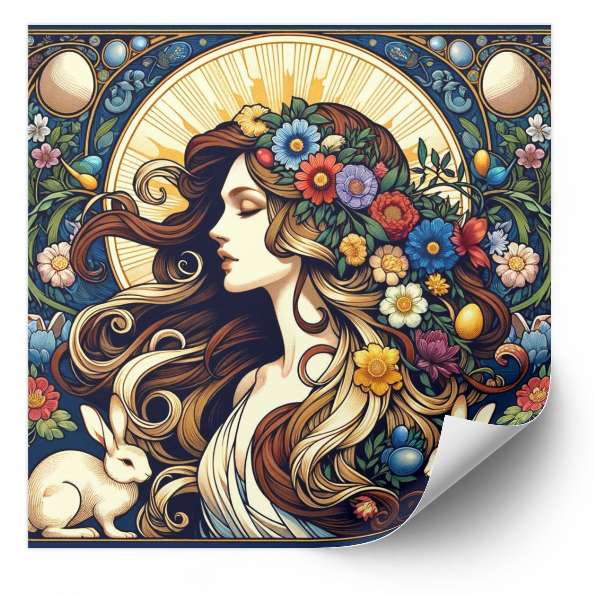 Ostara of the Spring Equinox Enchanting Art Print for Pagan and Wiccan ...