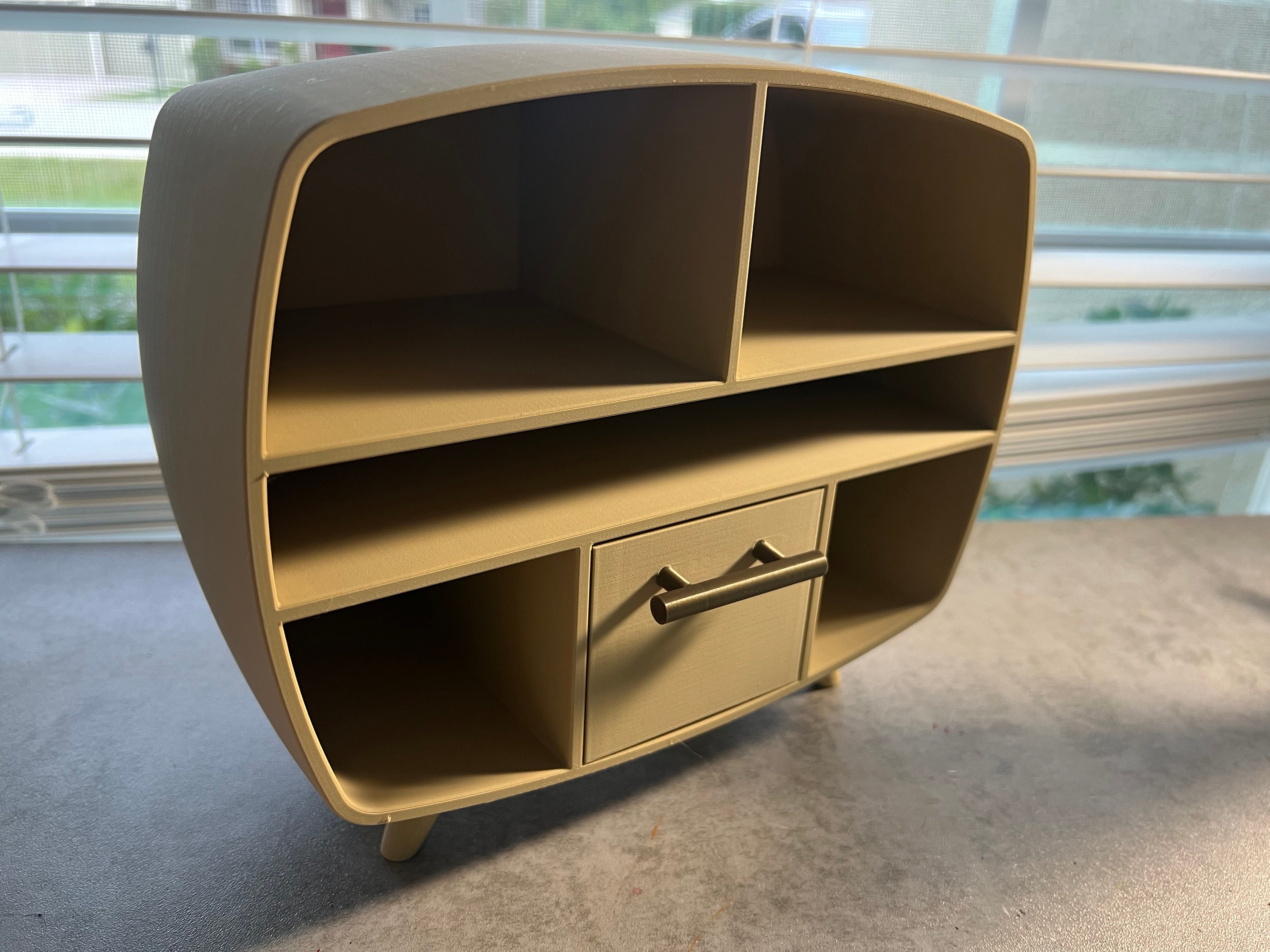 MCM Mid Century Modern Desk Organizer Retro Stylish Office Desk Counter ...