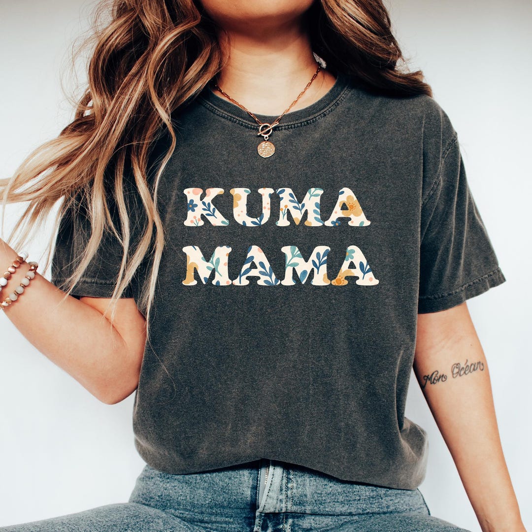 Kuma Mama Funny Anime Bear Shirt - Kawaii Kumaehameha Tee - Gift for ...
