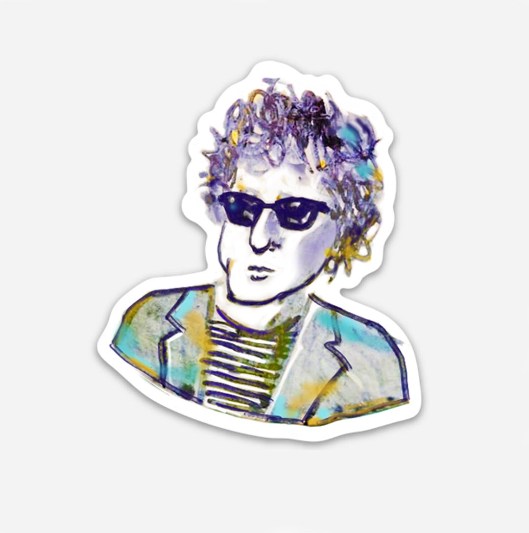 Bob Dylan Sticker Bob Dylan Original Art Premium Vinyl Decal Dylan ...