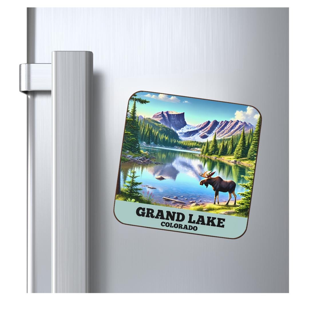Personalized Grand Lake Magnet , Colorado Magnet, 3x 3", Premium - Etsy