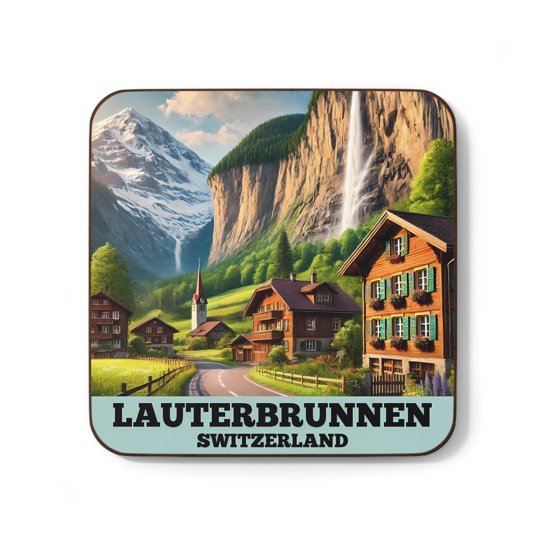 Lauterbrunnen Switzerland Magnet: Glossy MDF Souvenir (3x3") - Etsy