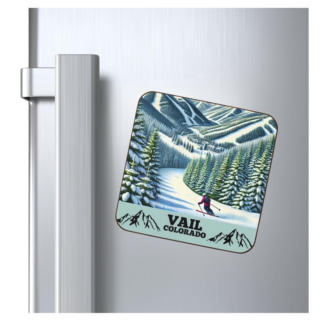 Vail Magnet , Vail Colorado Magnet, 3x 3", Colorado Magnet , Premium - Etsy