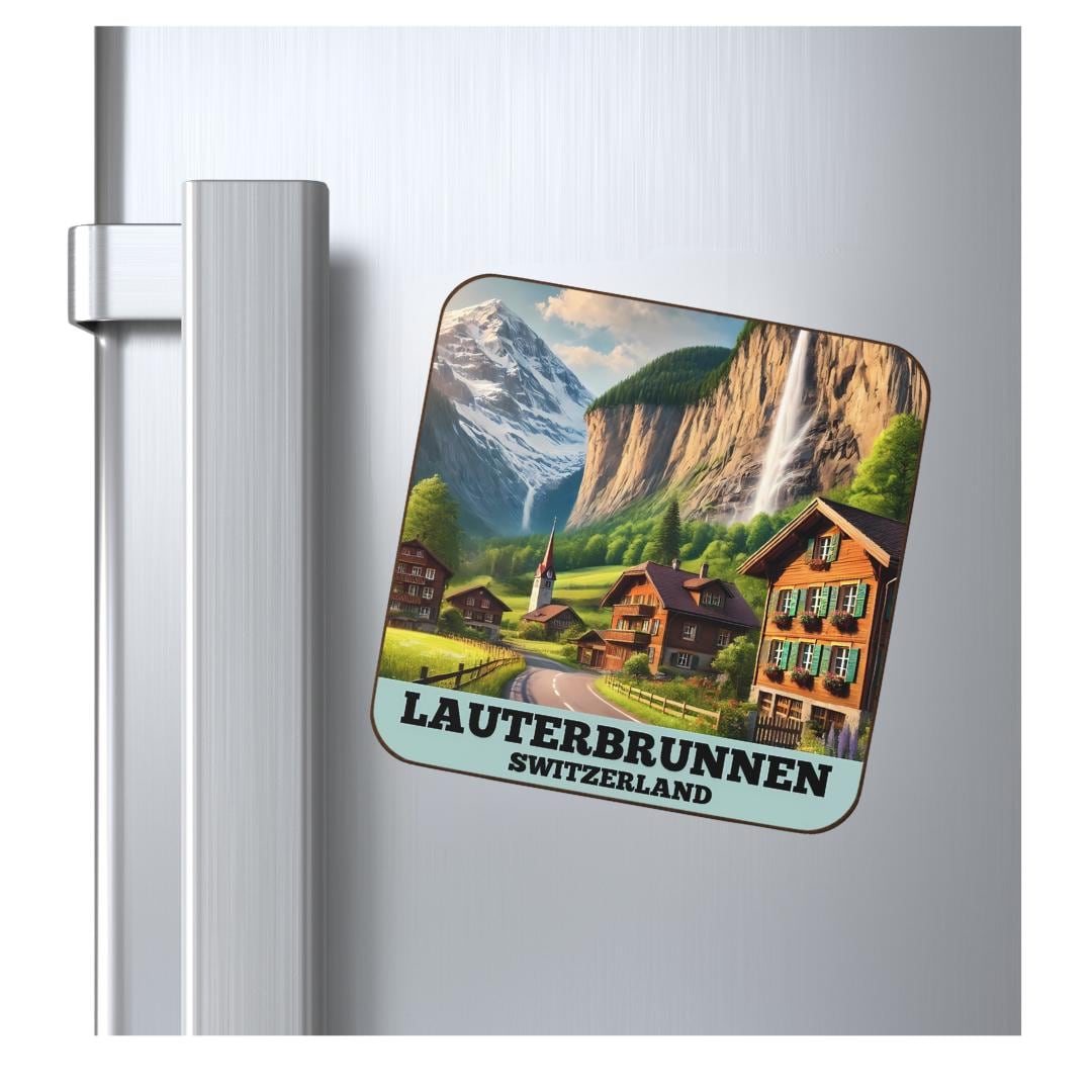 Lauterbrunnen Magnet , Switzerland Magnet, 3x 3", Premium Magnet - Etsy