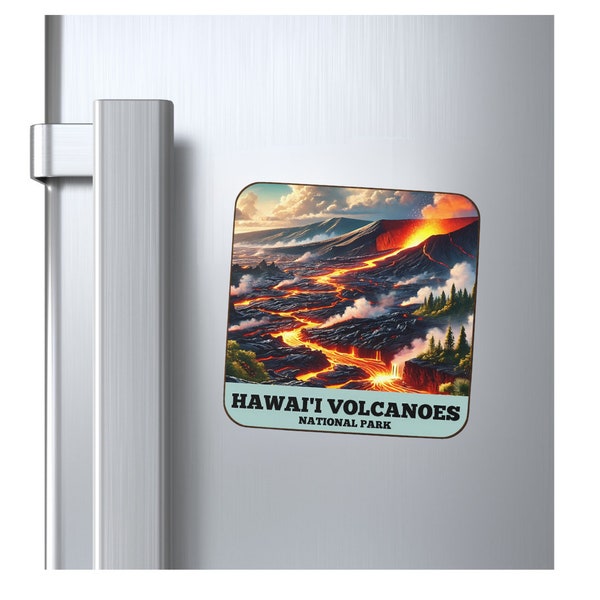 Volcano Magnet - Etsy
