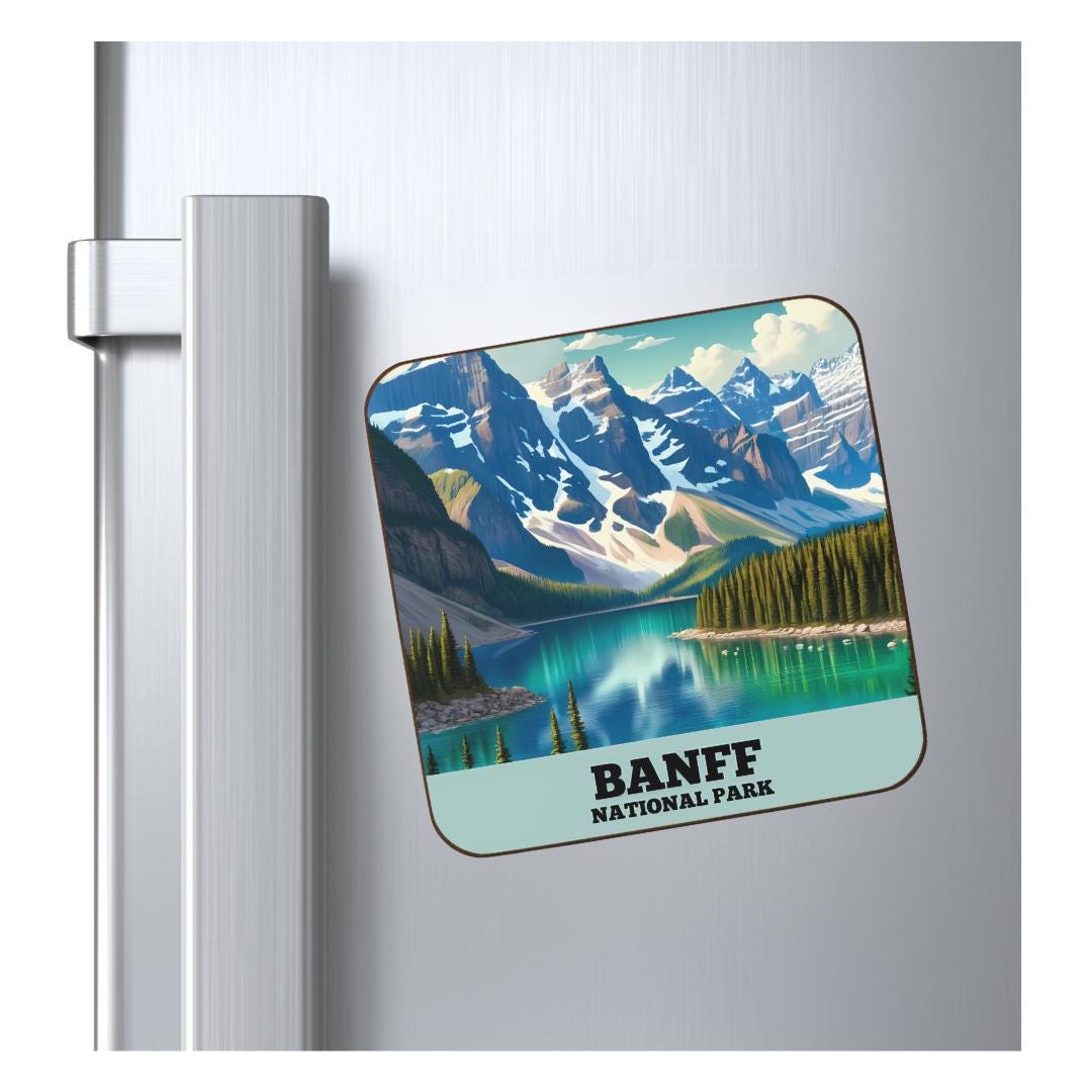 Personalized Banff Magnet ,banff National Park Magnet, 3x 3", Premium ...