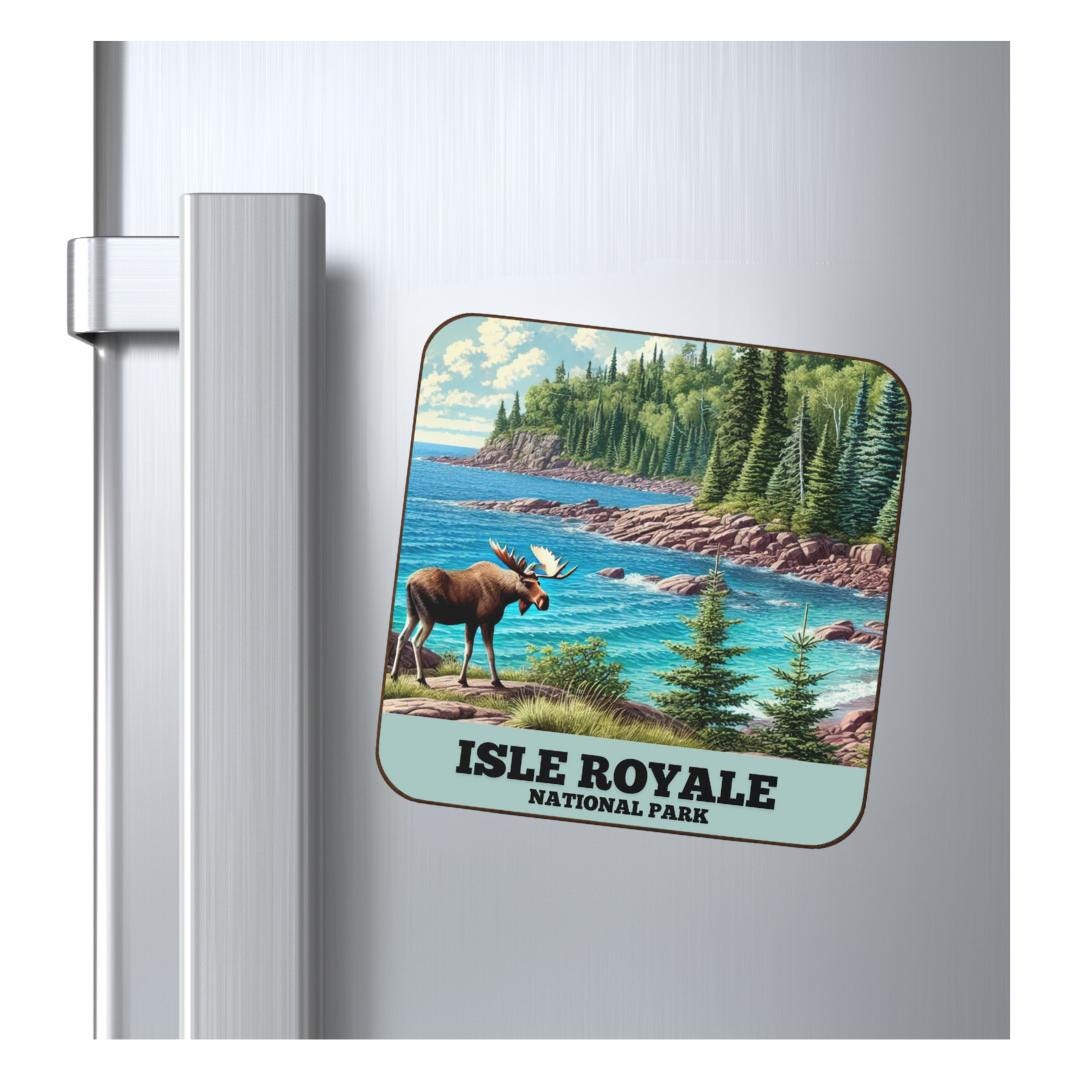 Personalized Isle Royale Magnet , Isle Royale National Park Magnet, 3x ...