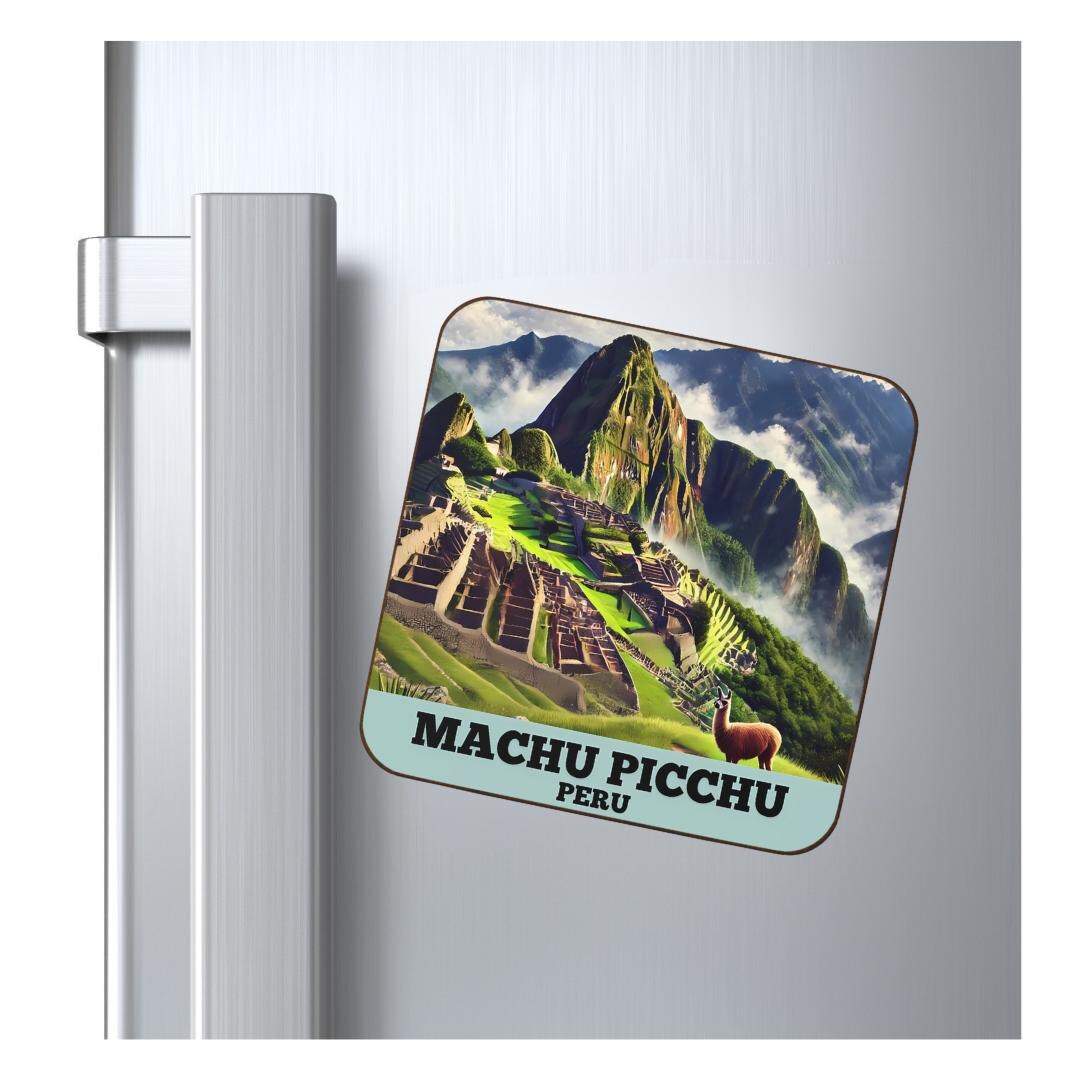 Personalized Machu Picchu Magnet , Peru Magnet, 3x 3", Premium - Etsy