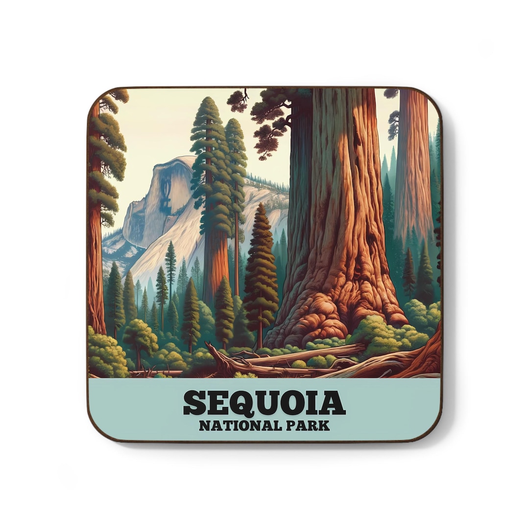 Imán personalizado del Parque Nacional Sequoia: recuerdo de MDF ...