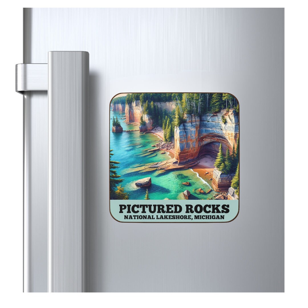 Personalized Pictured Rocks Magnet , Pictured Rocks National Lakeshore ...