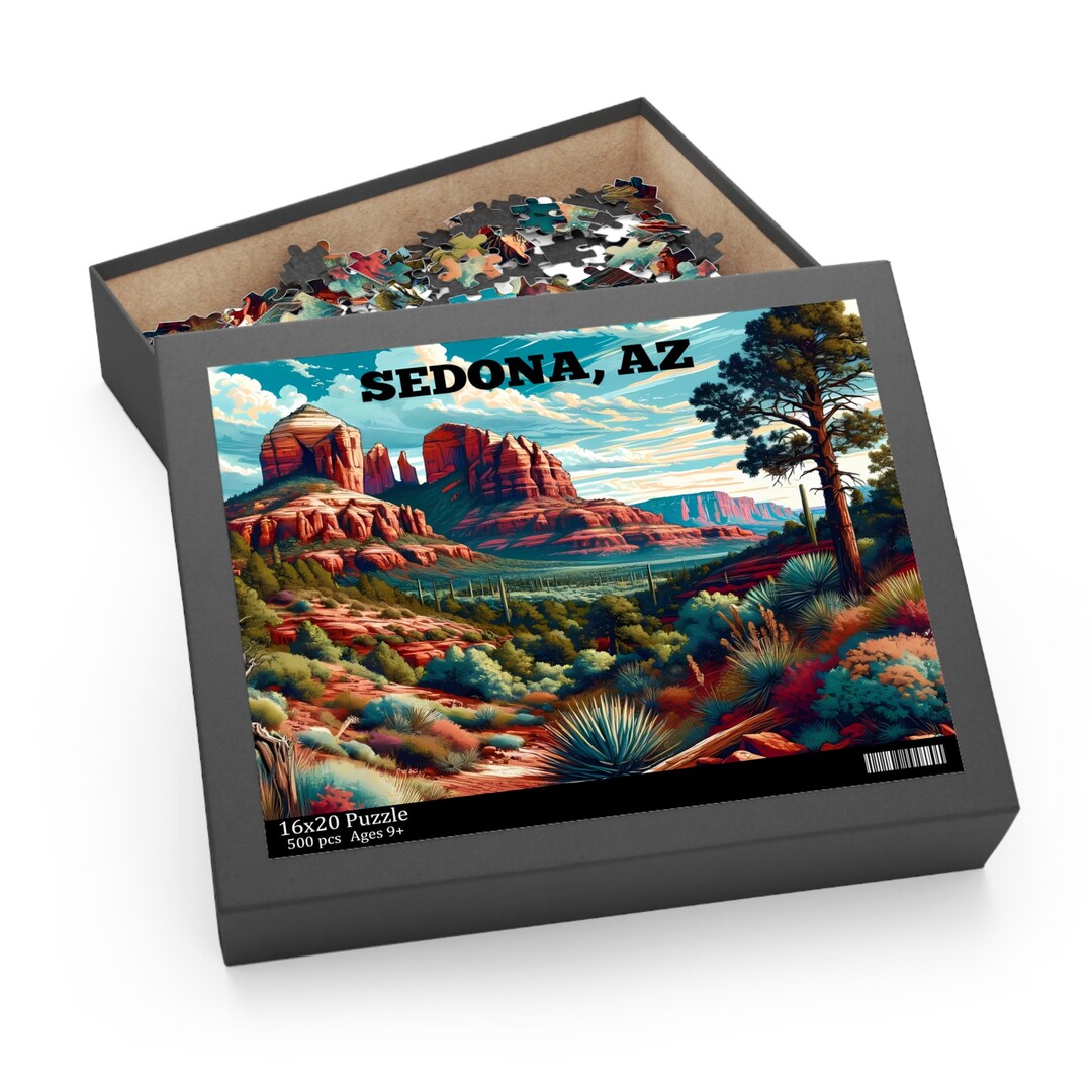 Puzzle, Sedona Puzzle, Sedona Arizona Puzzle, 500 Pieces, Unique Jigsaw ...