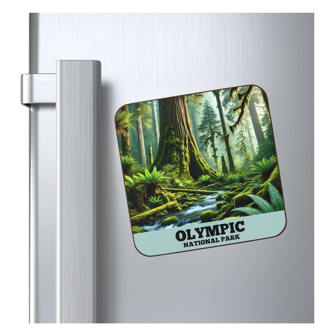 Olympic Magnet , Olympic National Park Magnet, 3x 3, Washington Magnet ...