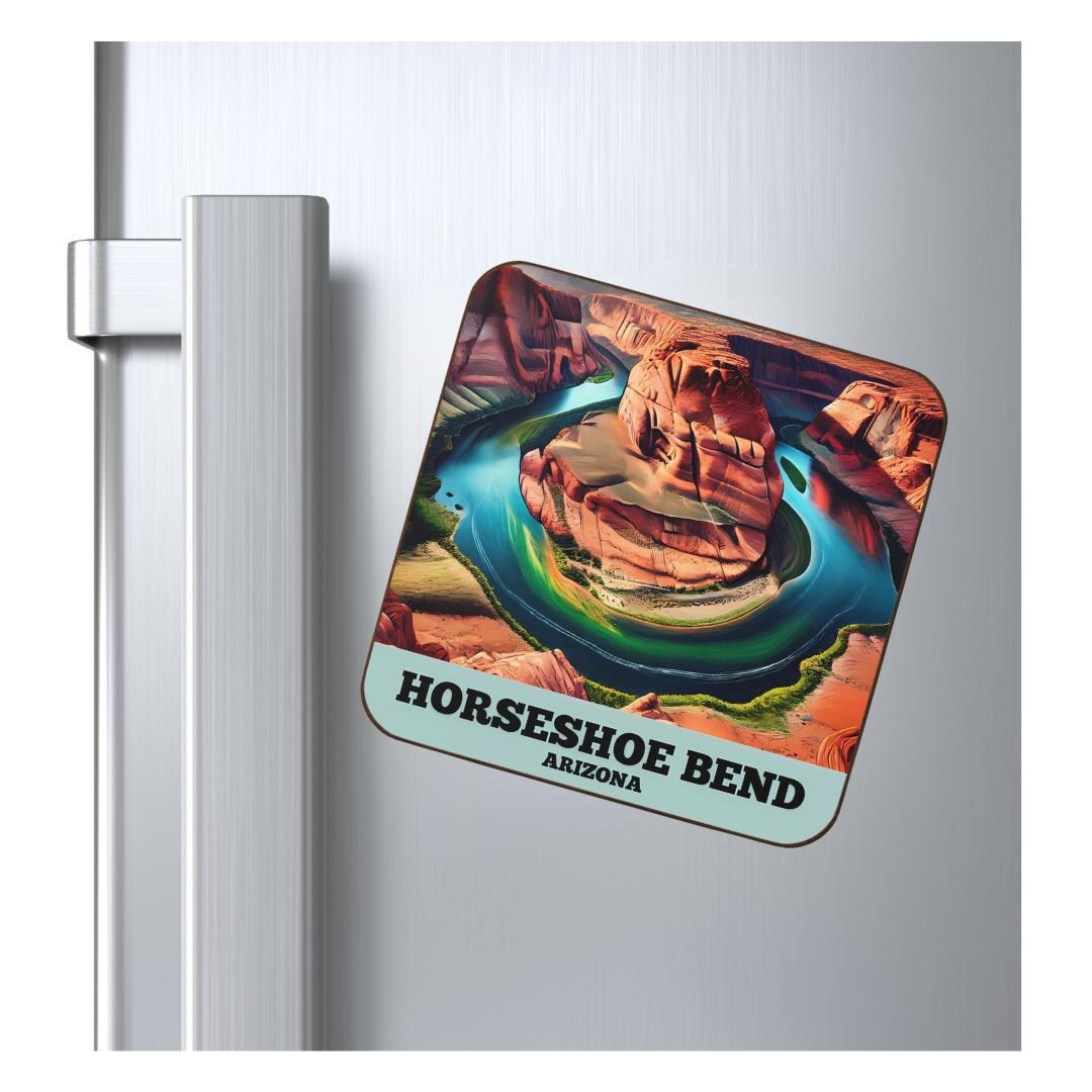 Personalized Horseshoe Bend Magnet , Arizona Magnet, 3x 3", Premium ...