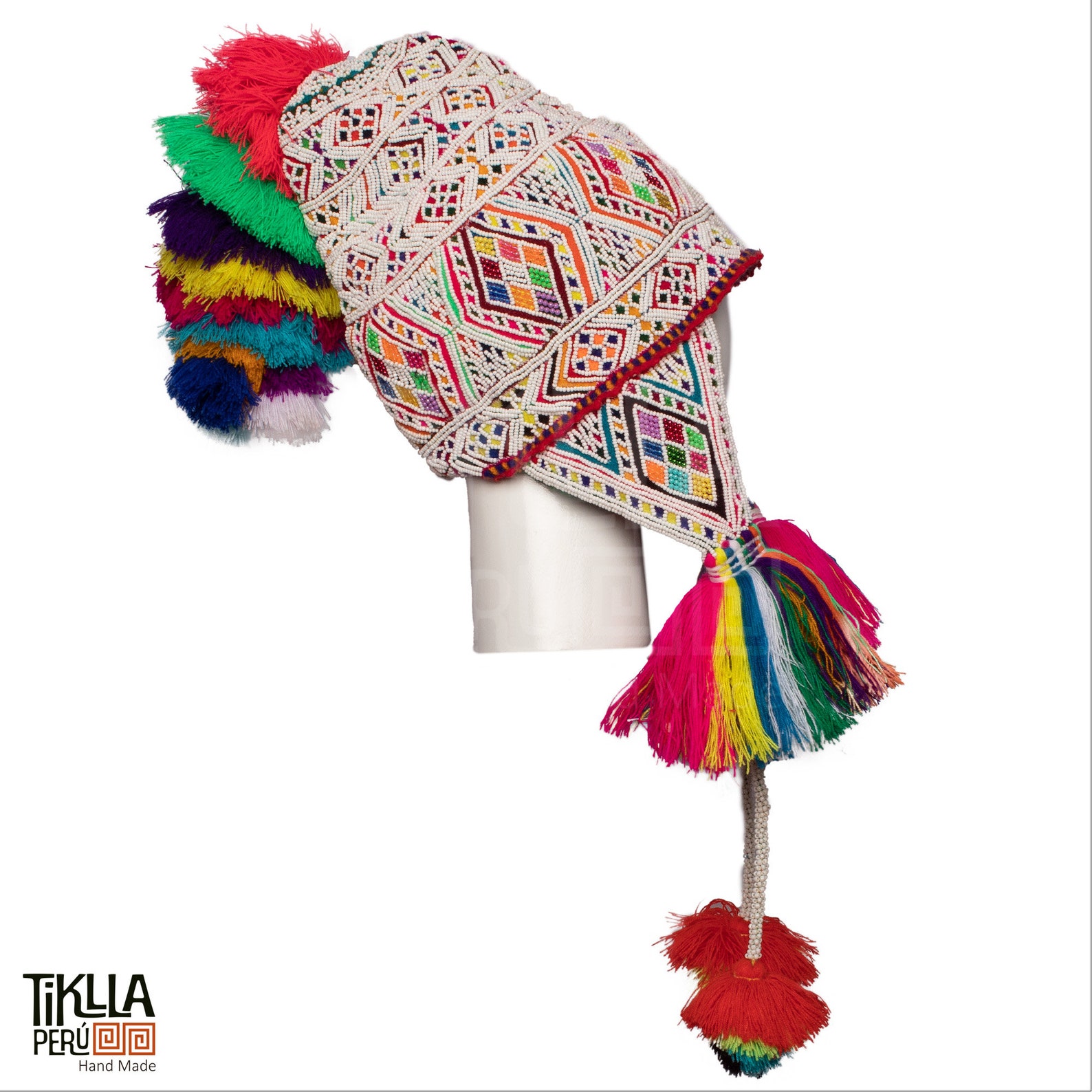Beaded Peruvian Shaman Hat, Q'ero Ceremony Chullo, 23 Inches - Etsy