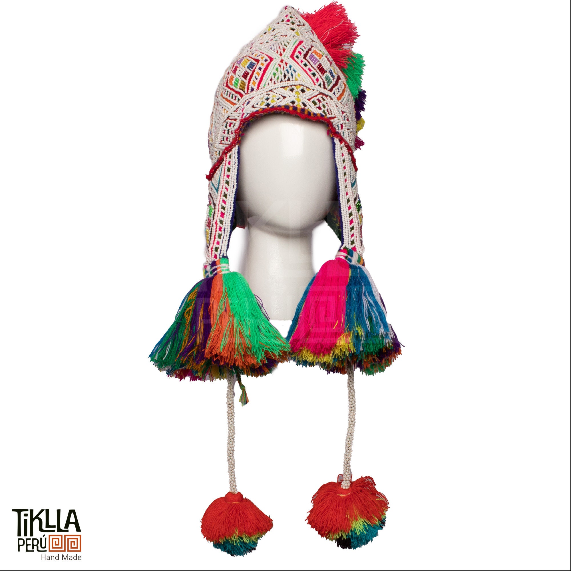 Beaded Peruvian Shaman Hat, Q'ero Ceremony Chullo, 23 Inches - Etsy