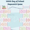 100th Day of School Hopscotch Game - Color & Black/white Option - Fun ...
