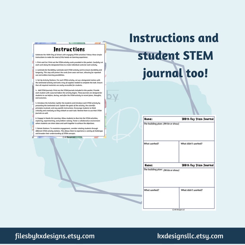 100th Day of School STEM Activities - Grades K-5 STEM Fun | Instant ...