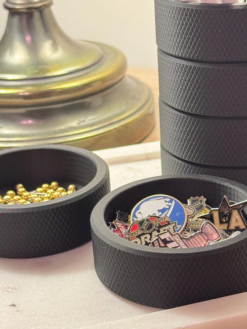 Hockey Puck Desk Tray Desk Organizer, Office Accessory, Man Cave Decor ...