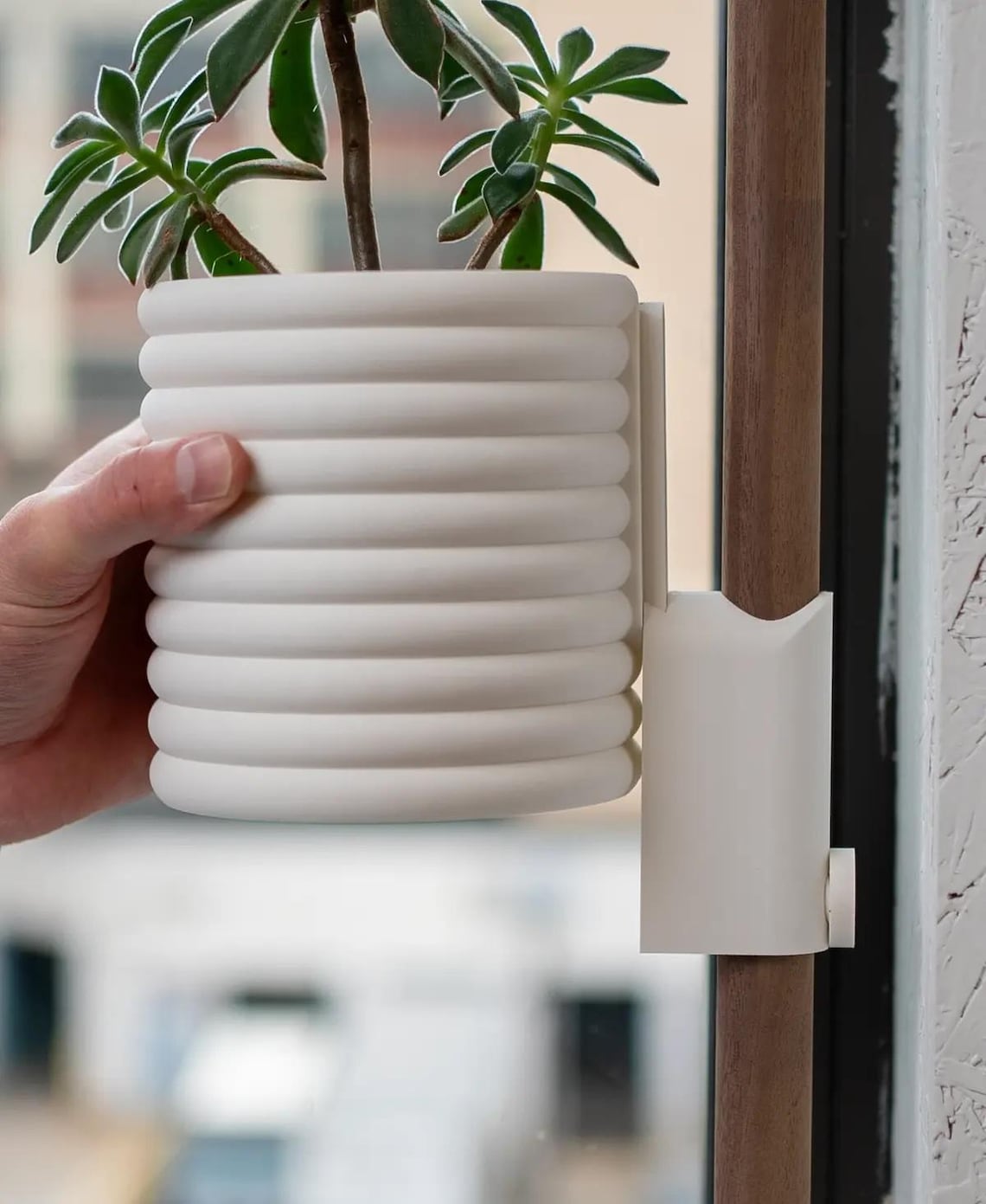 Raindrop Planter With Hidden Drip Tray (multiple Mounting Options) - Etsy