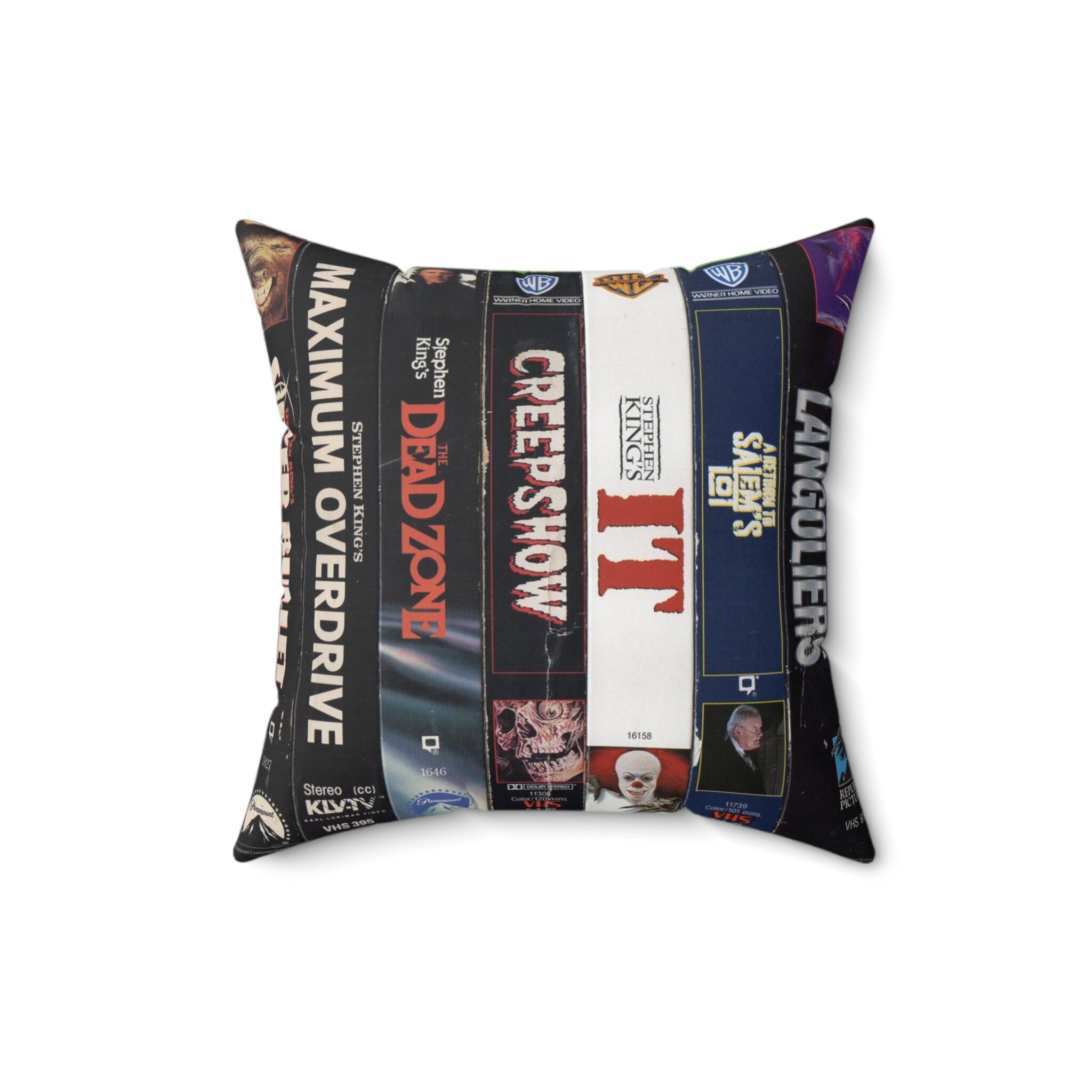 Stephen King VHS Horror Fan Horror Decor Retro Pillow, Gifts, 80s Gifts ...