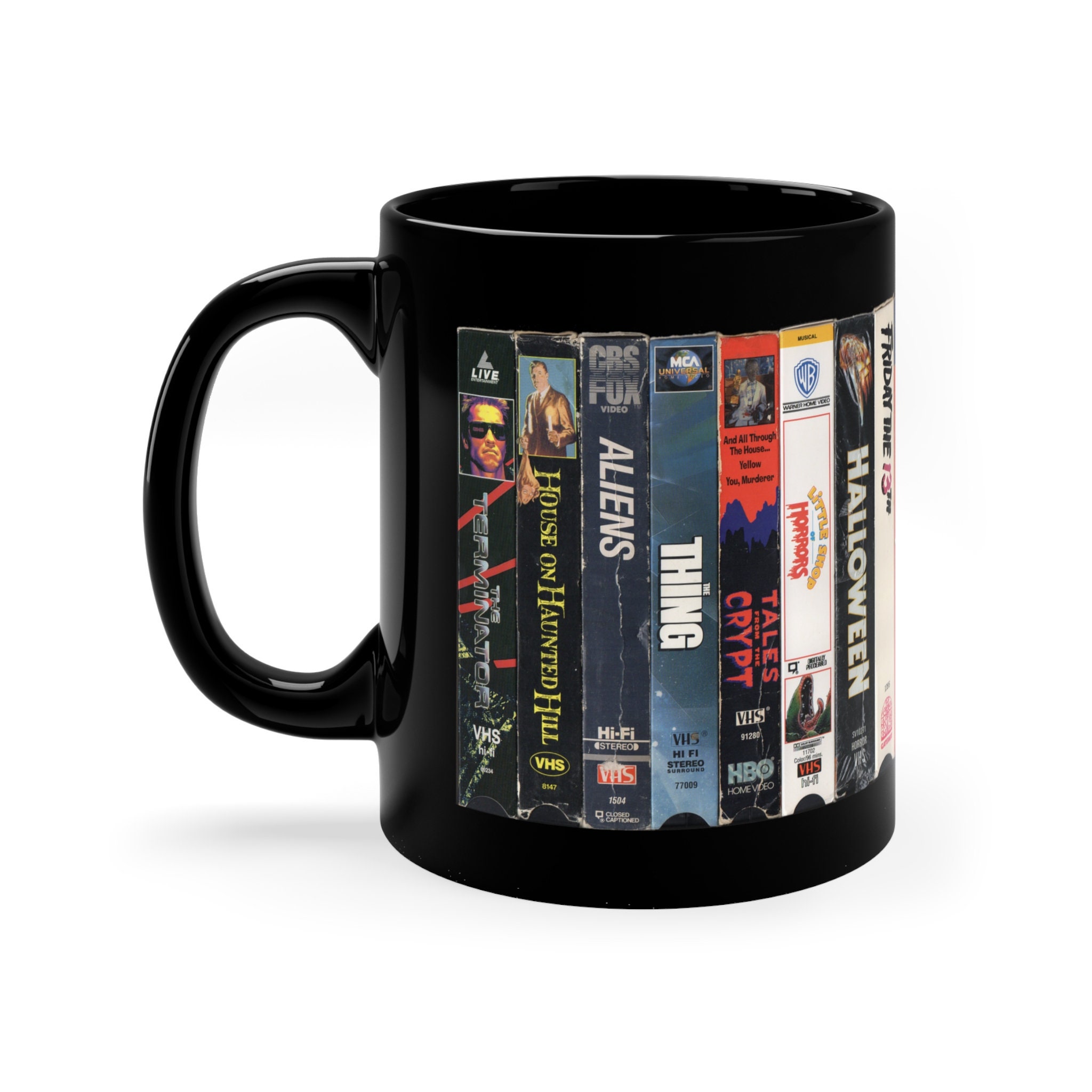 Awesome Classic Horror VHS Movie Mug, Retro Mug, Vintage Mug, VHS, Cool ...