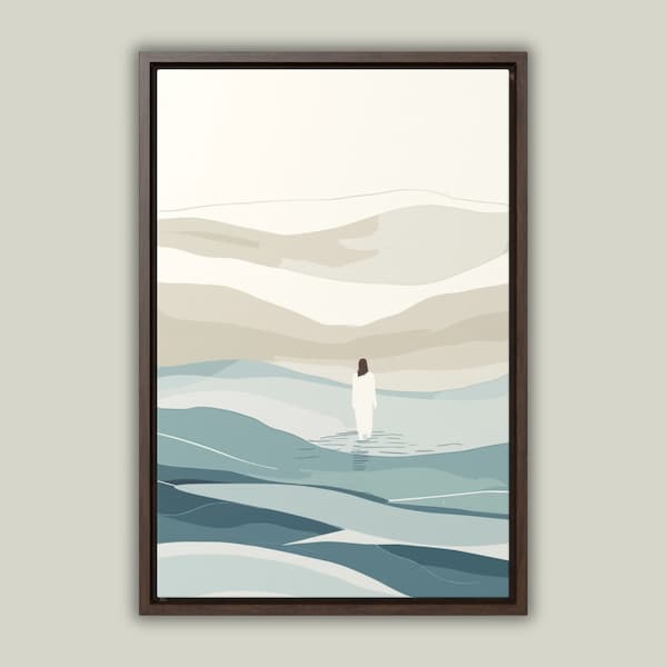 Minimalist Christian Art Canvas - Etsy