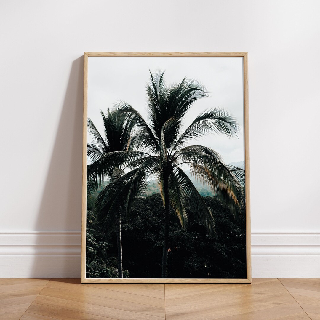 Palms, Tropical Palm Tree Print, Palm Tree Wall Art, Palm Tree Digital ...