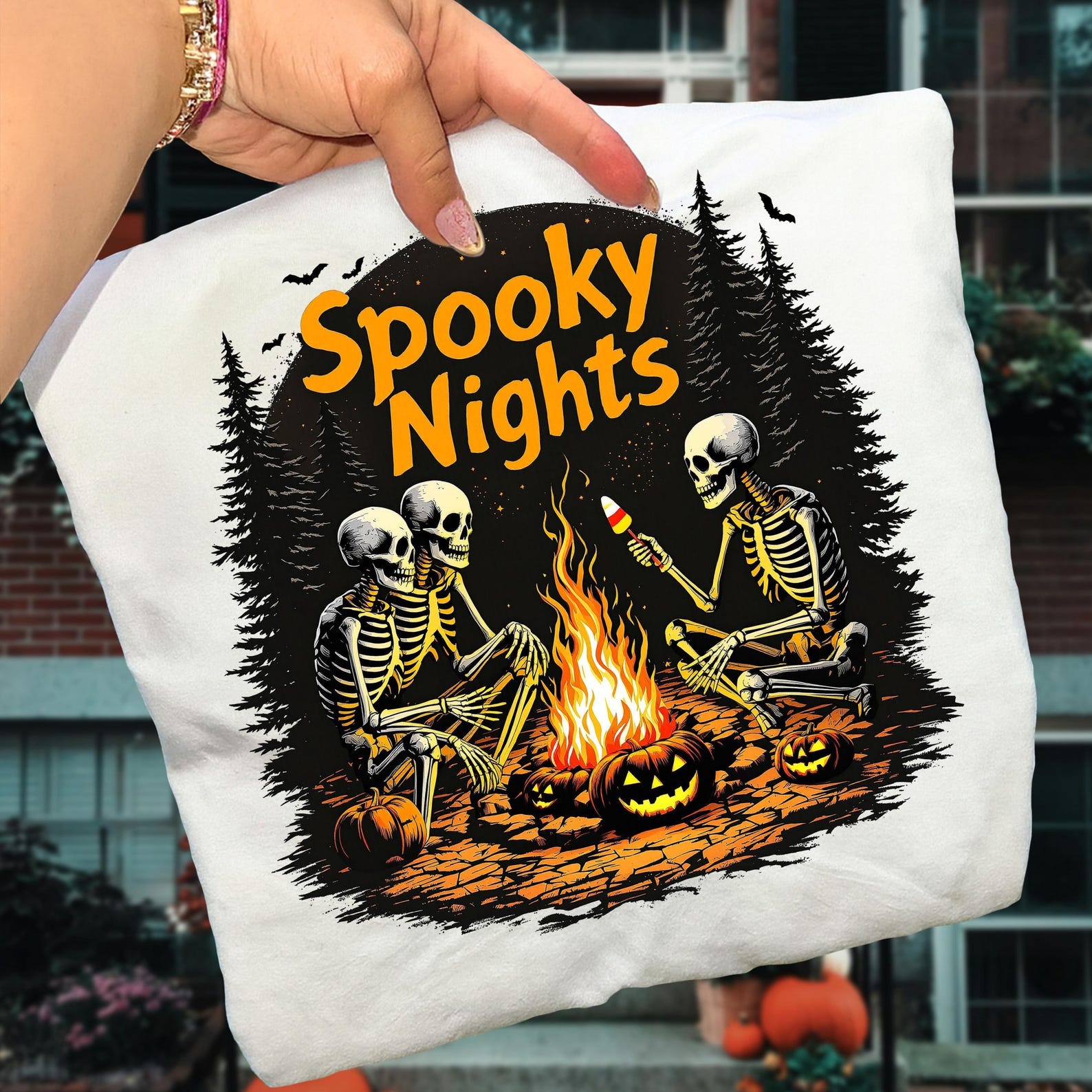 Spooky Nights PNG, Halloween Horror Night PNG, Vintage Halloween Png ...