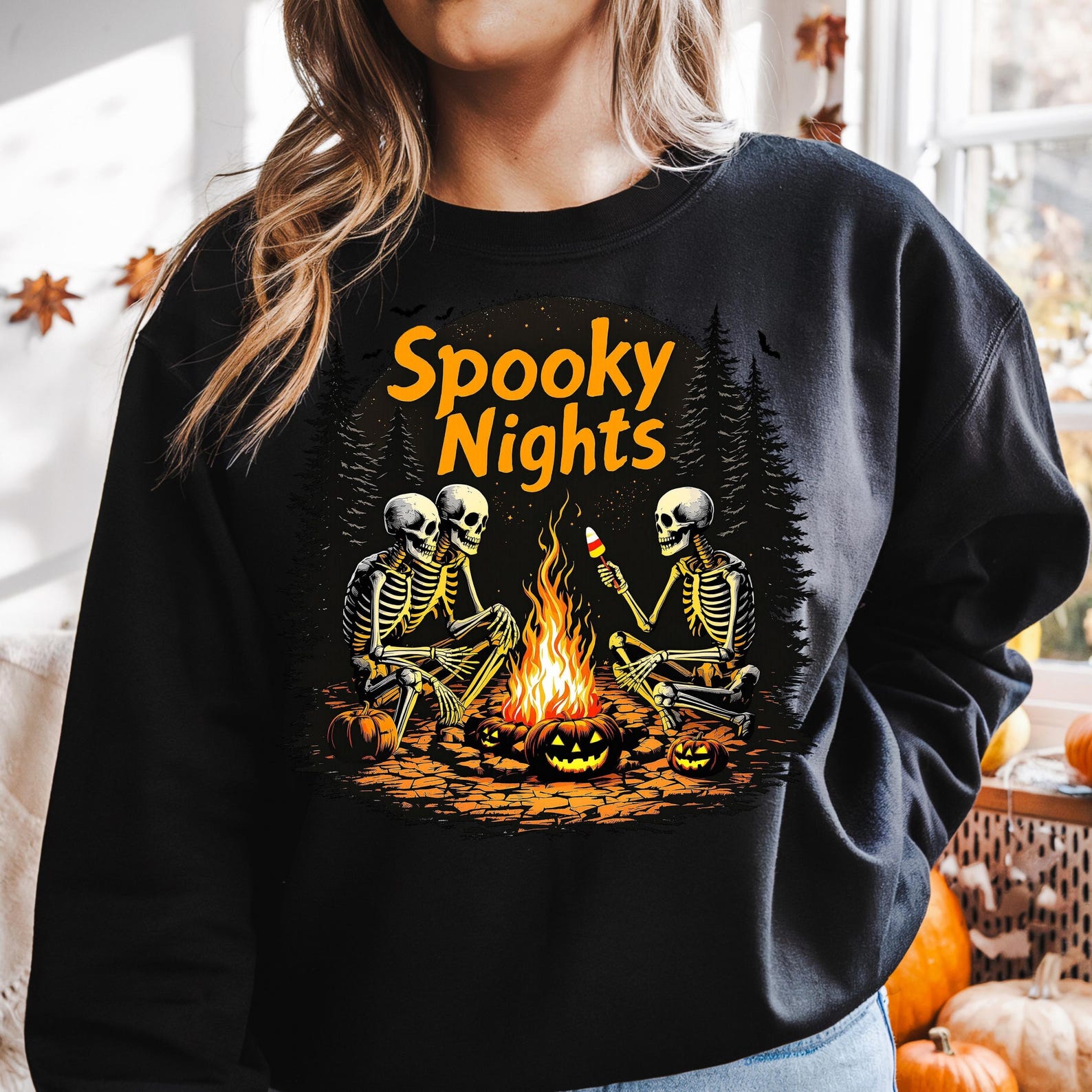 Spooky Nights PNG, Halloween Horror Night PNG, Vintage Halloween Png ...