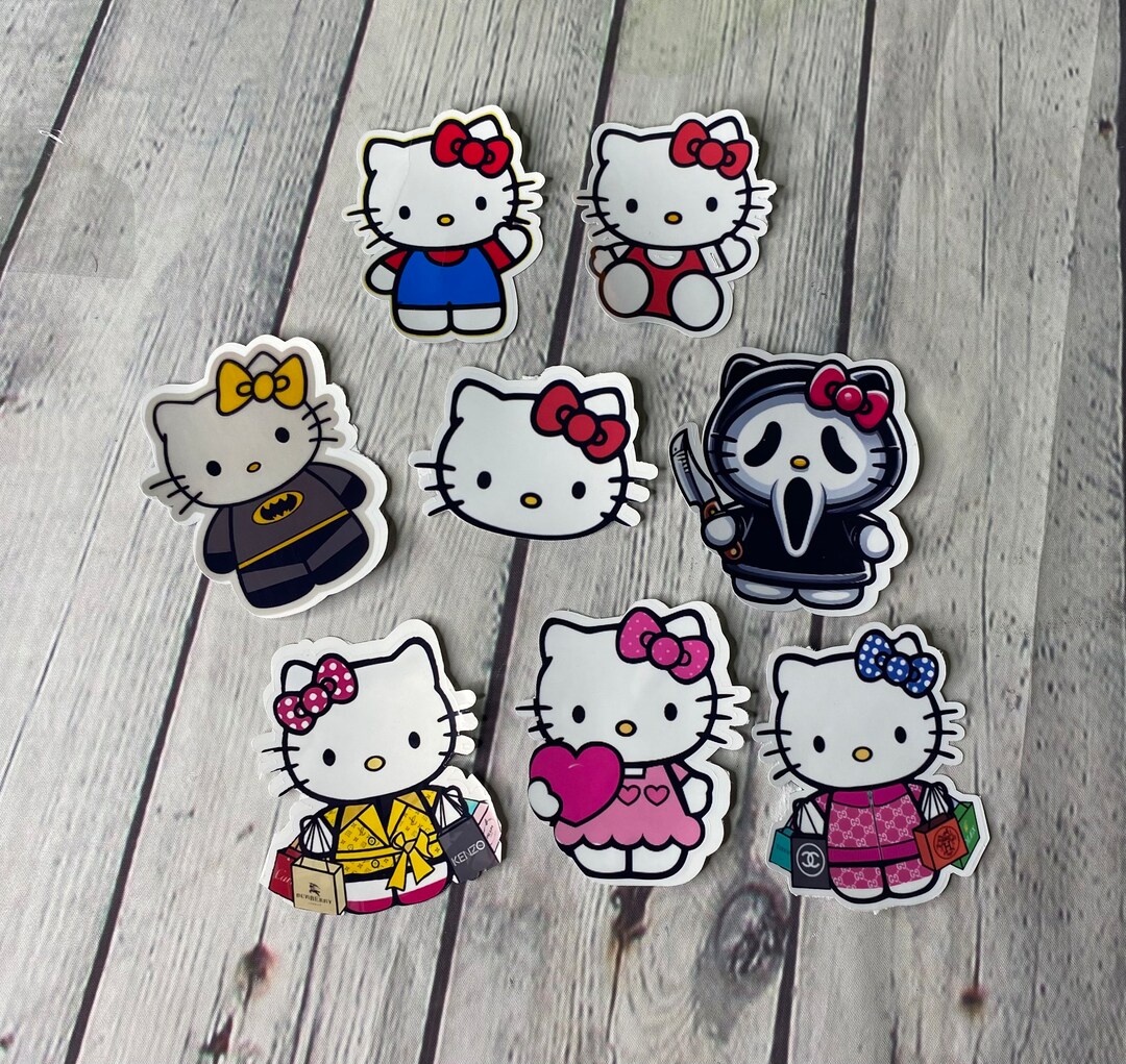 Custom Sticker| Cartoon| Cat| Girls| Sticker Pack| Water Proof Sticker ...