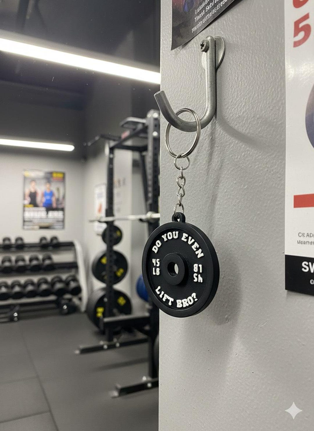 Gym Weight Plate Keychain | Funny Gym Keychain | “do You Even Lift Bro ...