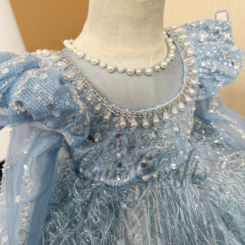 Charming Feathers Toddler Pageant Dress for Baby Girl Dress by the Yard ...