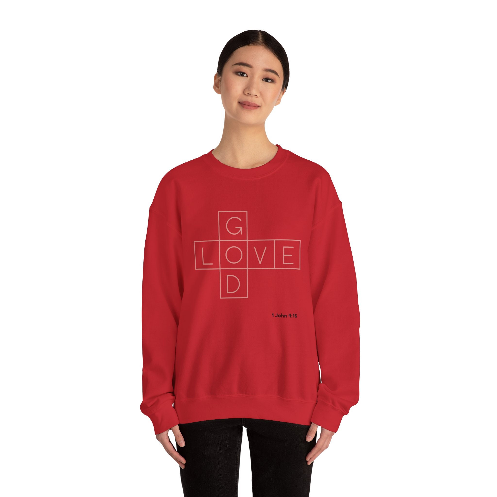 God is Love Sweatshirt, God Loves Sweatshirt, Religious Sweatshirt ...
