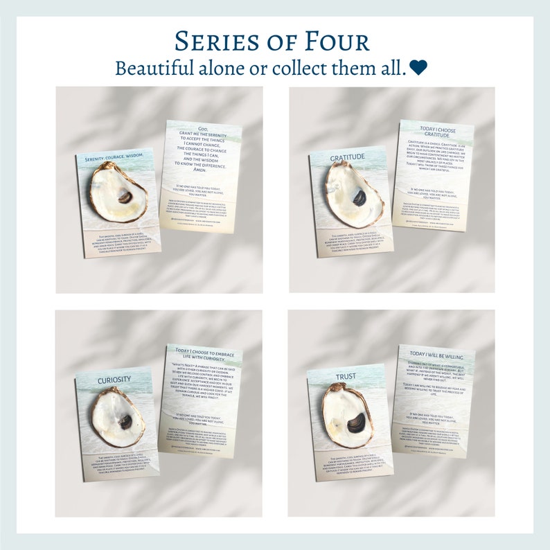 Pocket Card, Trust, Prayer Rock, Shell, Serenity, Anxiety, Worry Stone ...