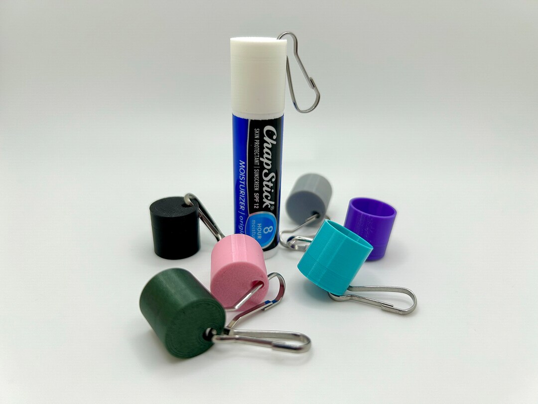 Chapstick Keychain Holder - Lip Balm Keychain - Cap Keychain - Works ...