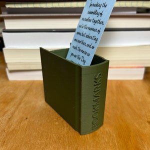 Book Shaped Bookmark Holder - Gifts for Readers - Bookshelf Decor ...