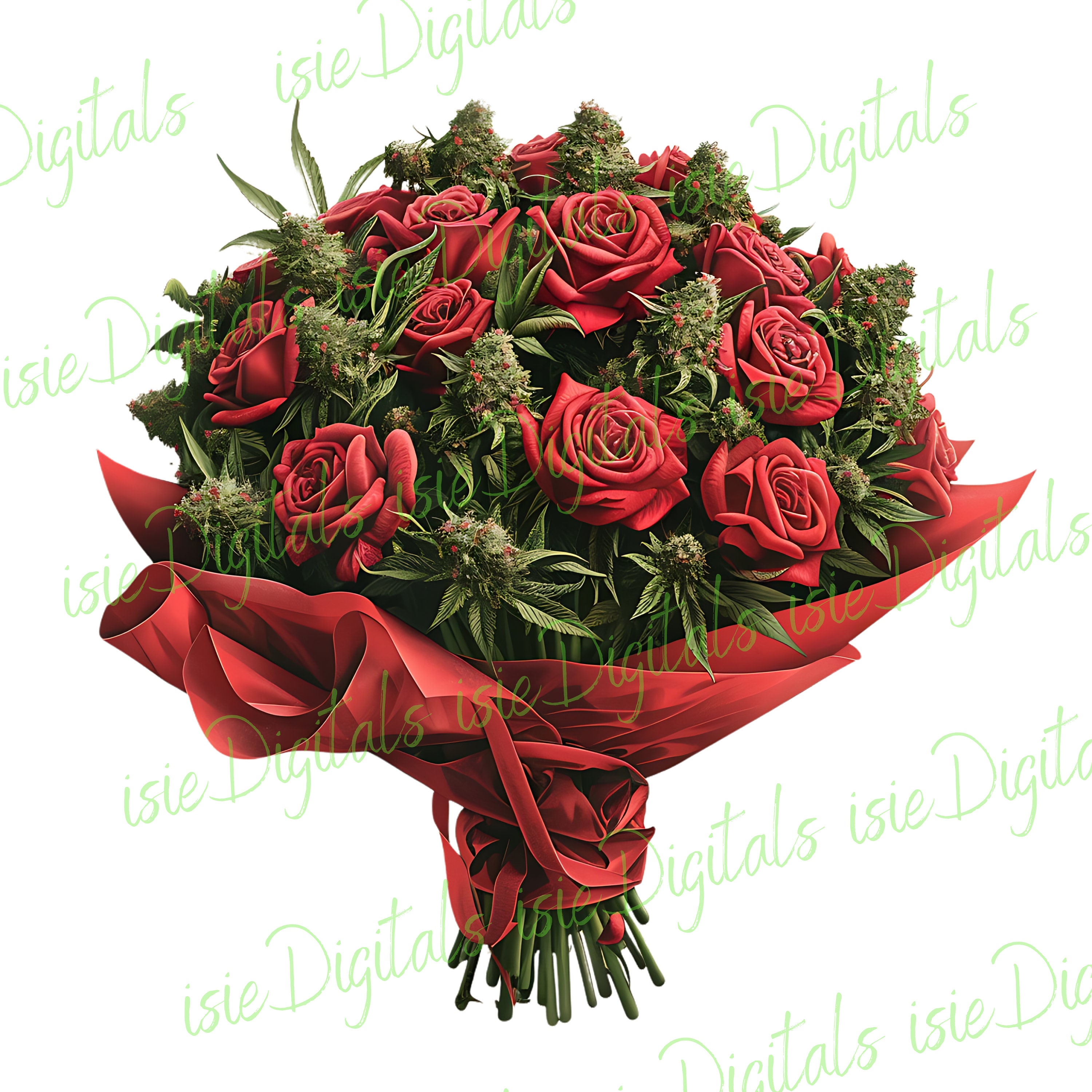 Weed Bouquet Clipart, Flower Bouquet, Rose Bouquet PNG, 420 Clipart ...