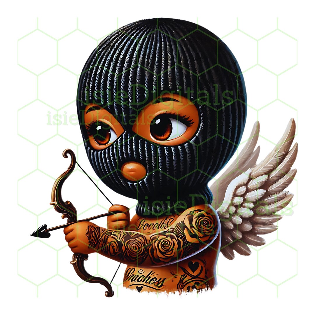 Cupid Ski Mask Valentine's Day Png, Valentine's Cupid Clipart ...