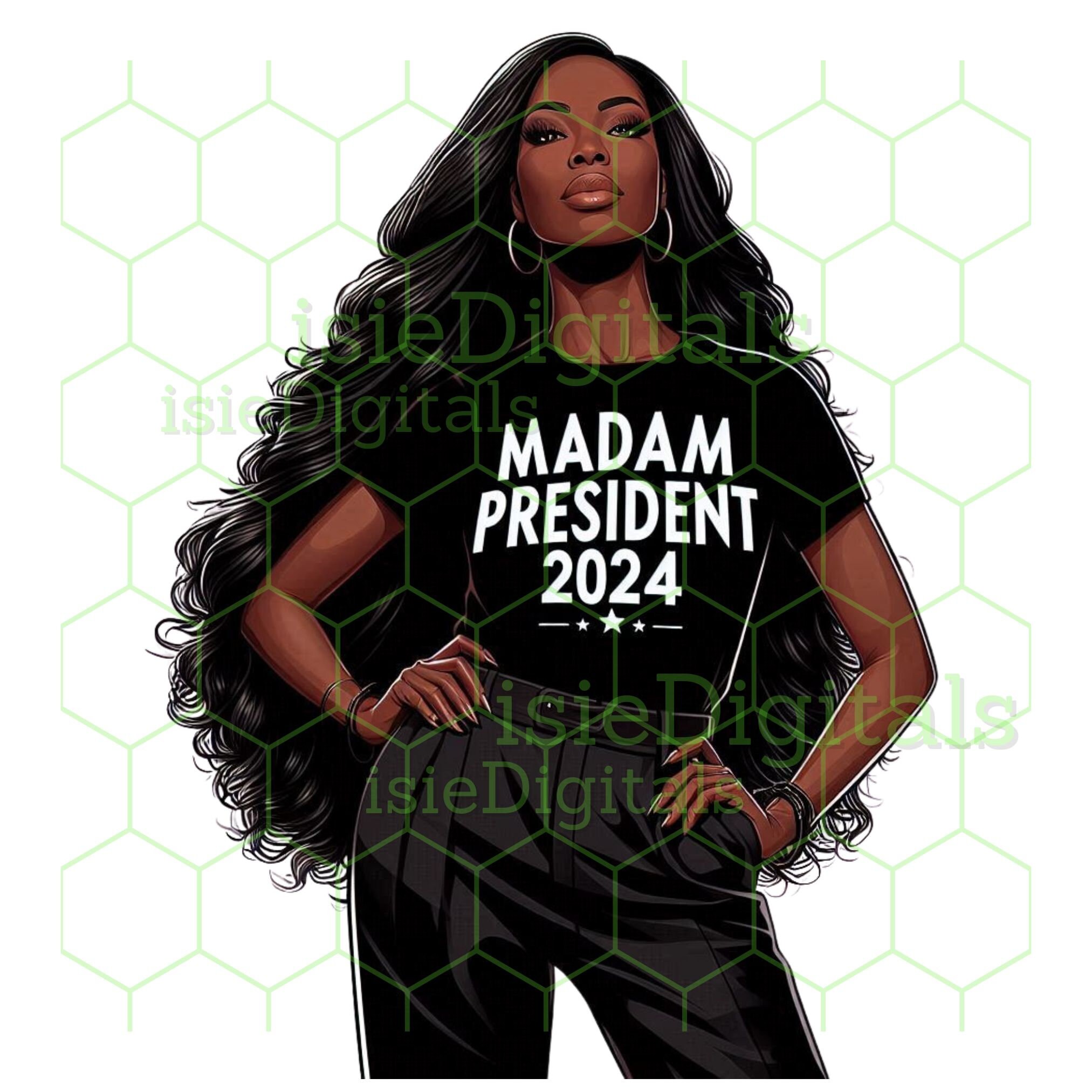 Kamala Harris Png, Kamala 2024 Svg, Kamala for President Png, Black ...