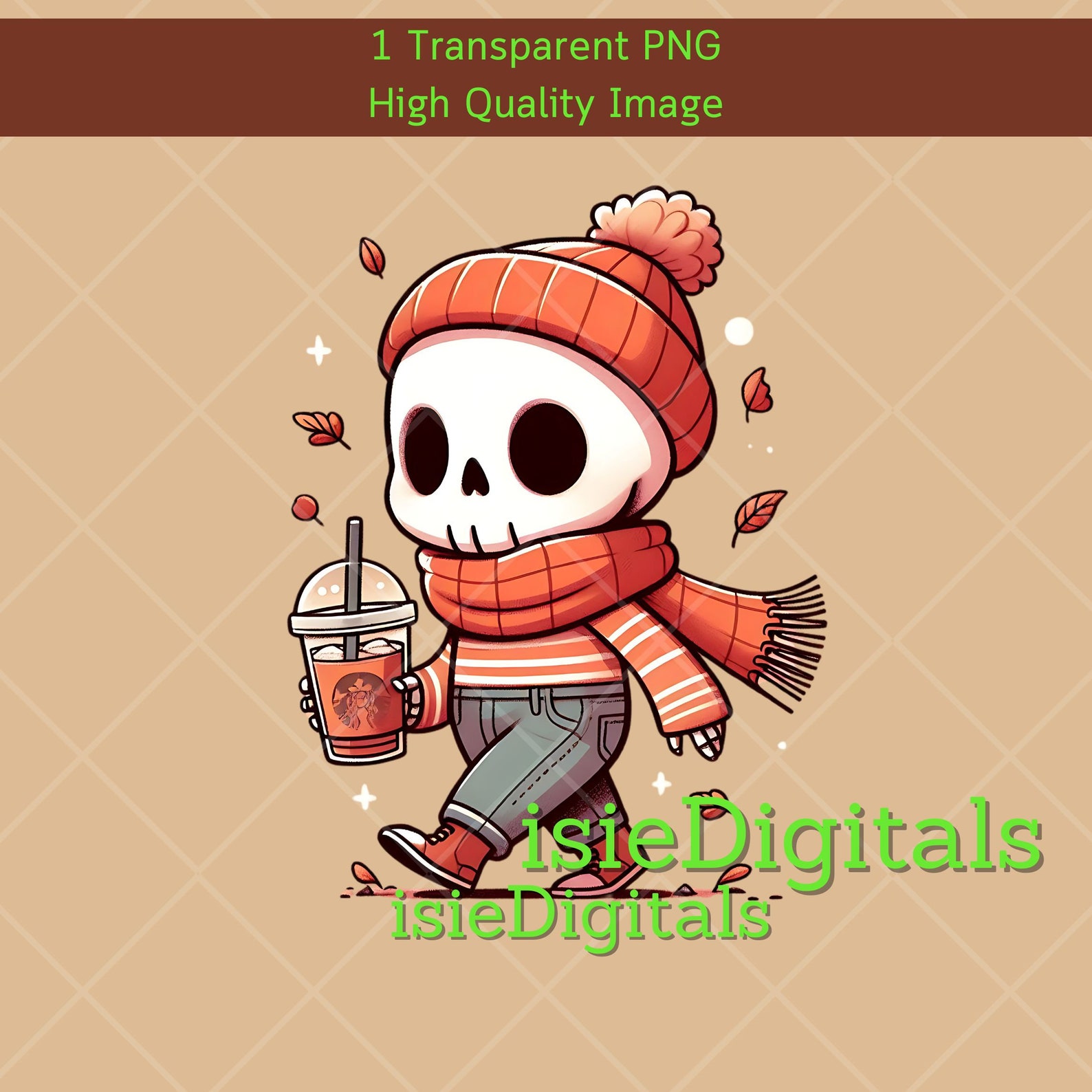 Halloween Clipart, Cute Fall Clipart, Cute Skeleton Clipart, Spooky ...