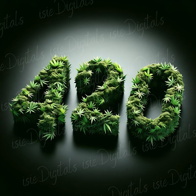 420 Png, 420 Weed Font, Decorative Font, Cannabis PNG, Marijuana Art - Etsy