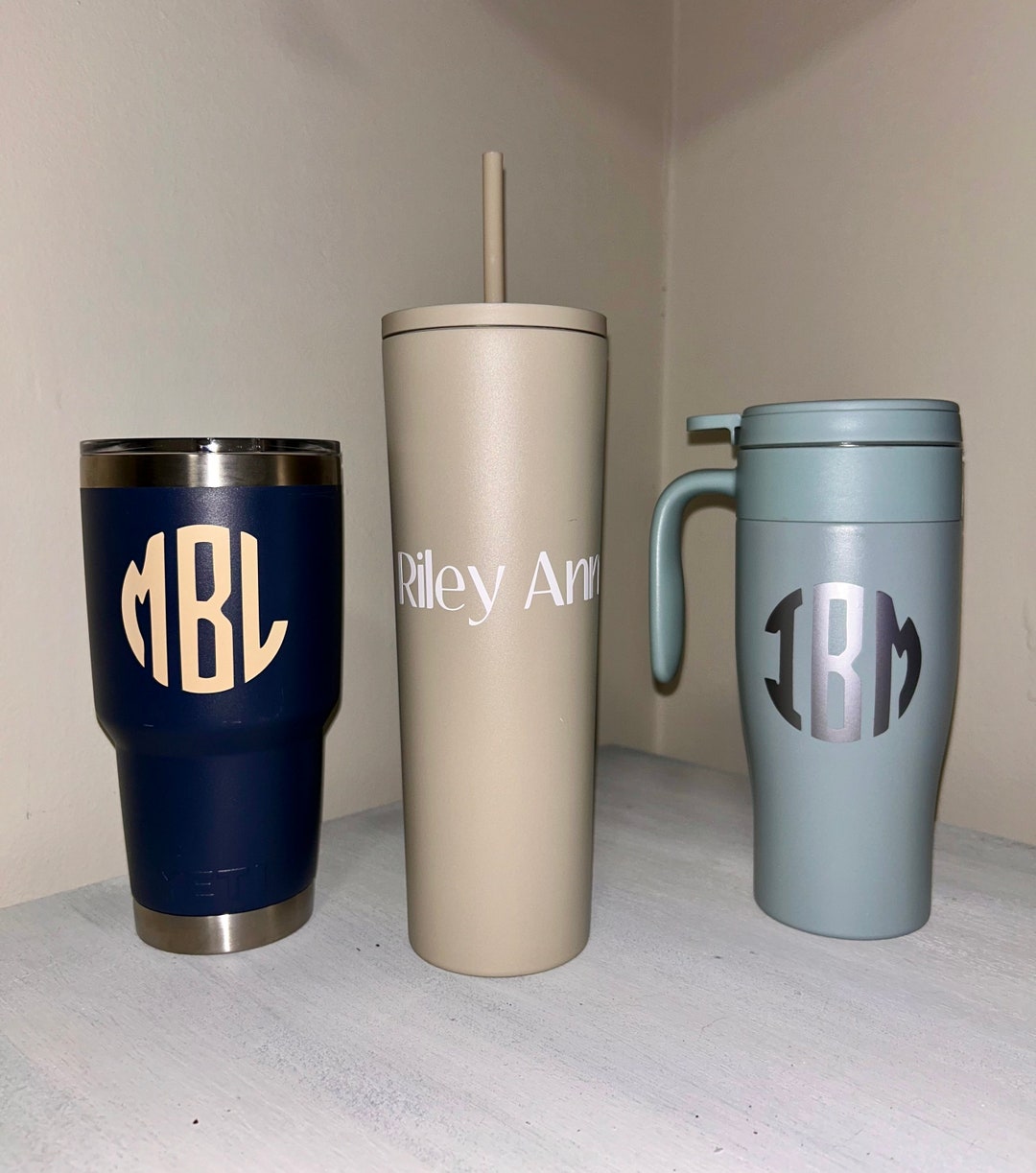 Stanley Cup Custom Monogram - Etsy