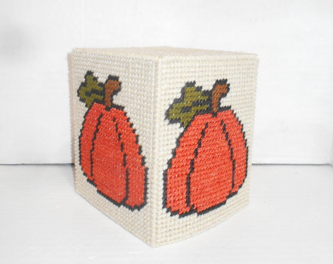 Pumpkin Tissue Box Cover - Etsy