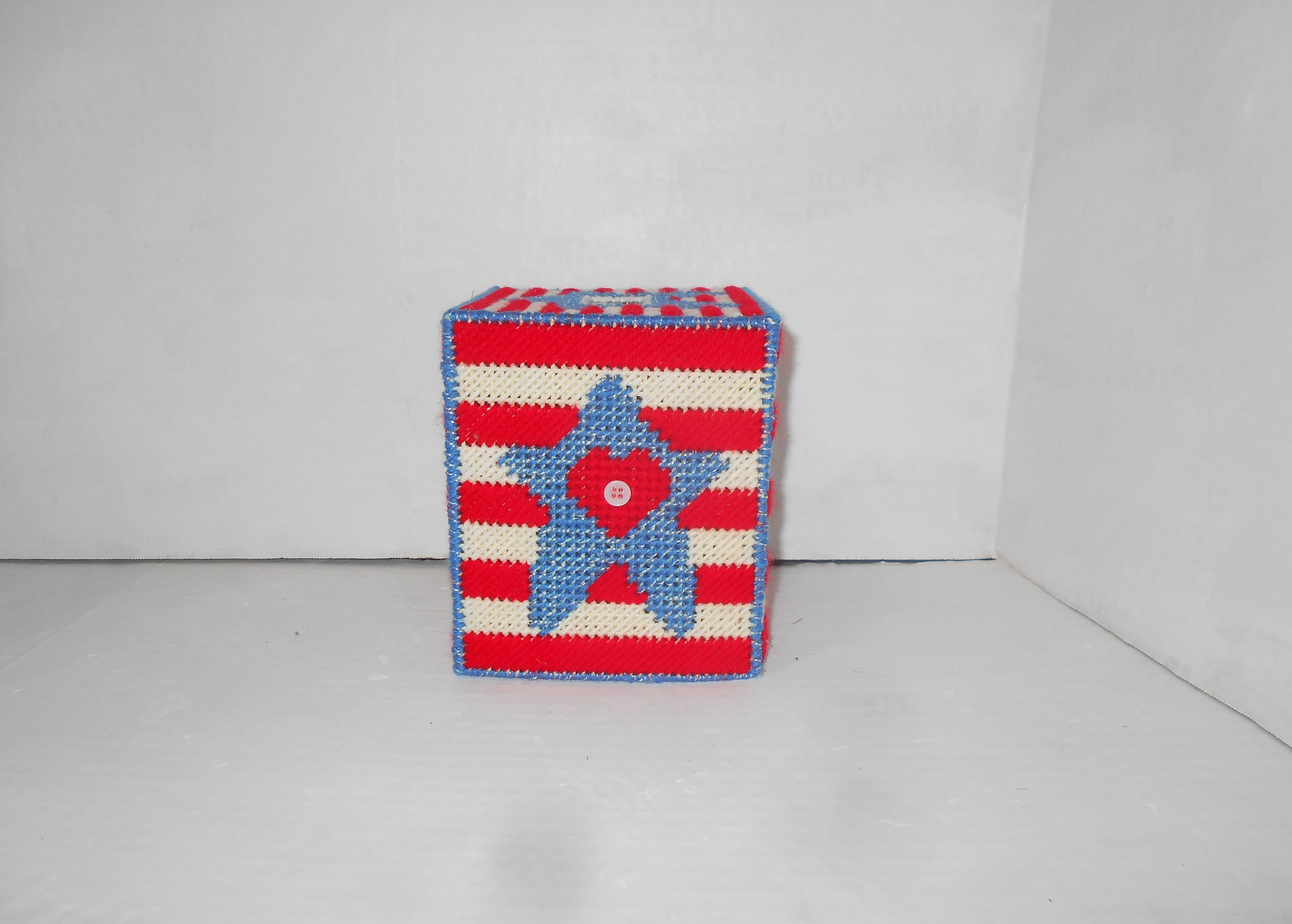 Patriotic Tissue Box Cover - Etsy
