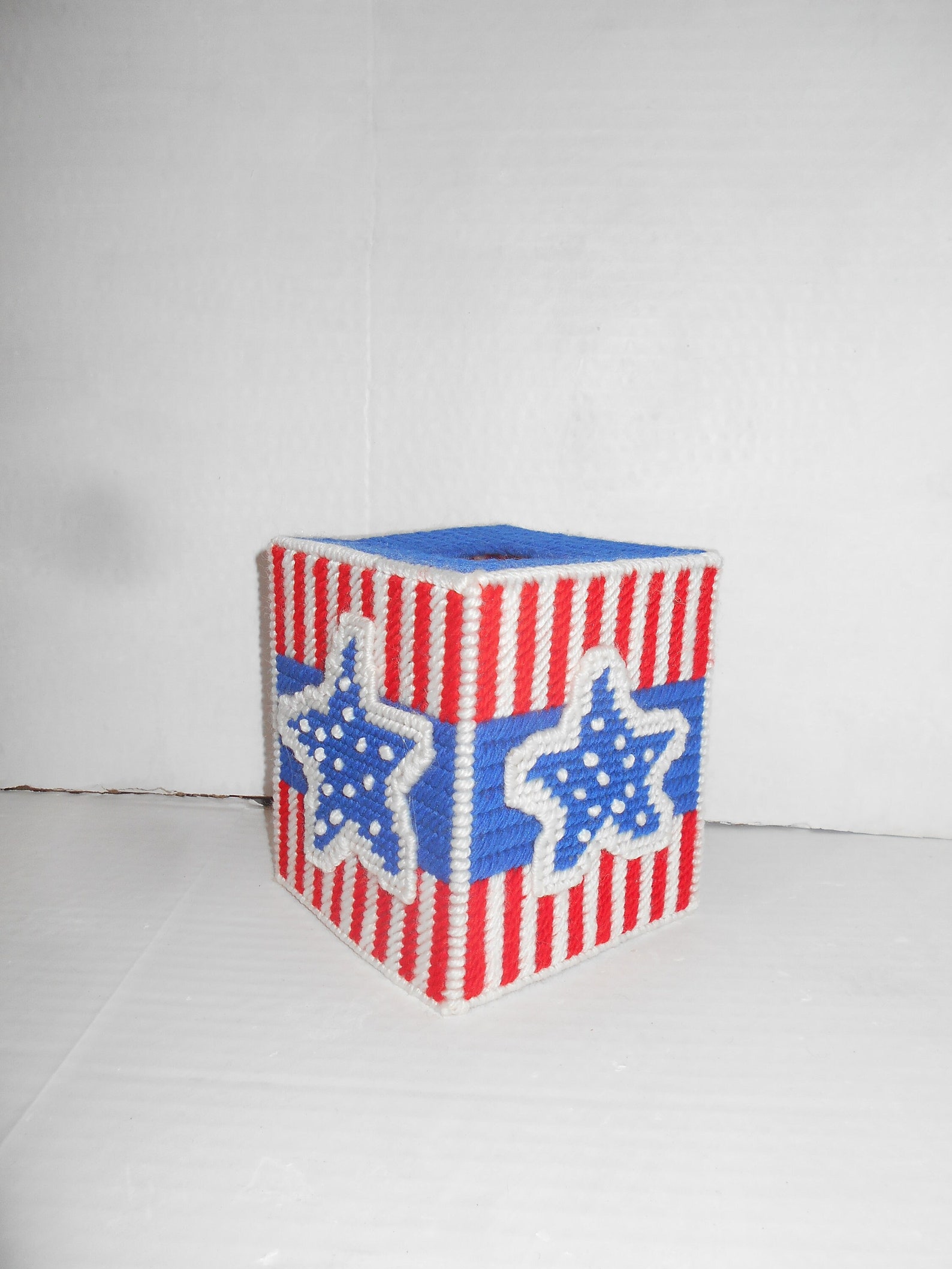 Patriotic Star Tissue Box Cover - Etsy