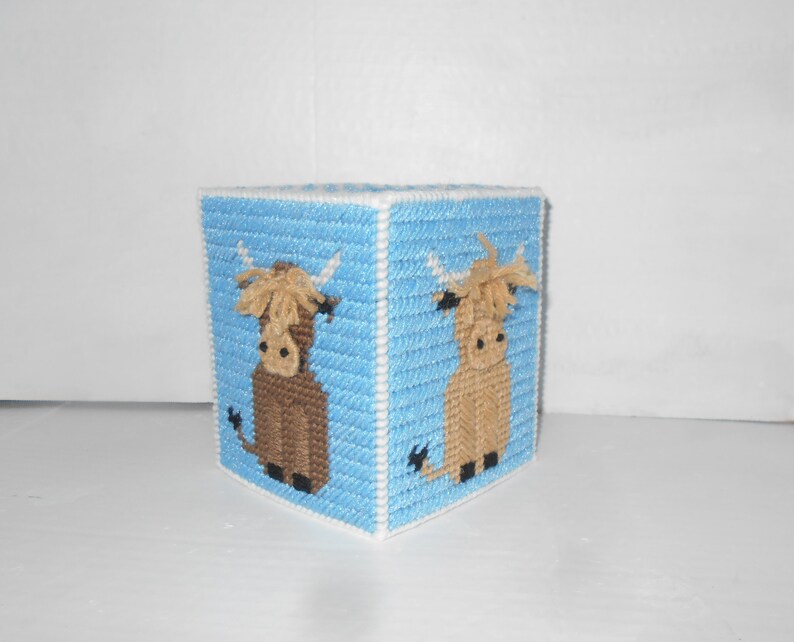 Highland Cow Tissue Box Cover - Etsy