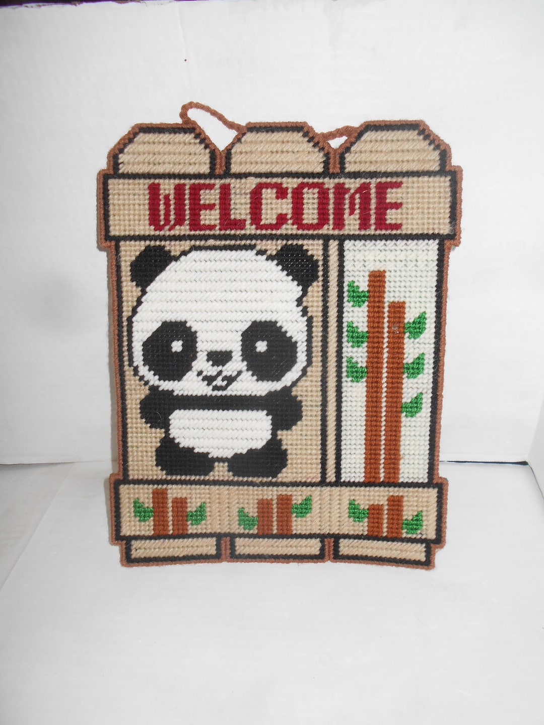 Welcome Sign Panda Wallhanging - Etsy