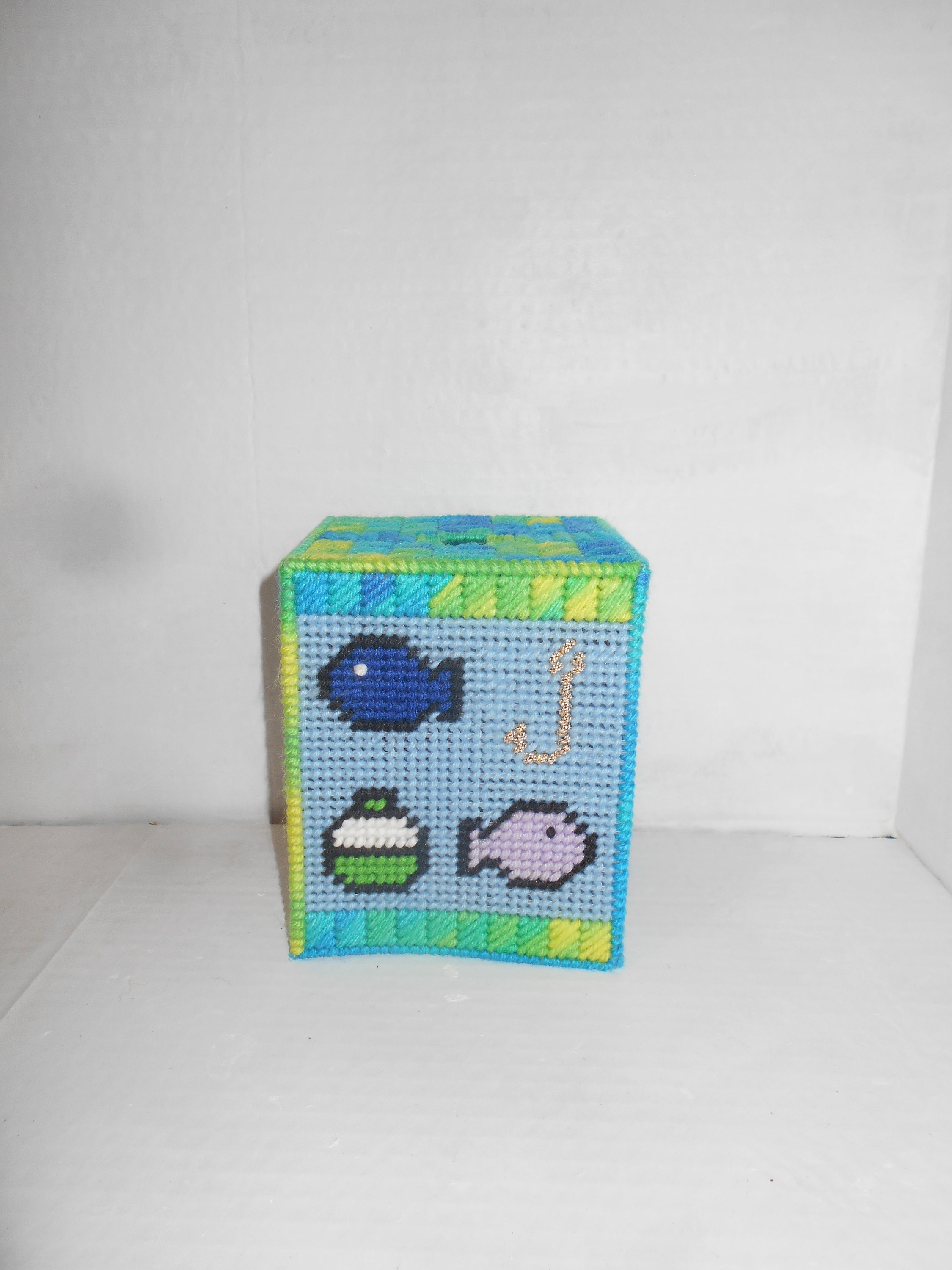 Fishing Tissue Box Cover - Etsy
